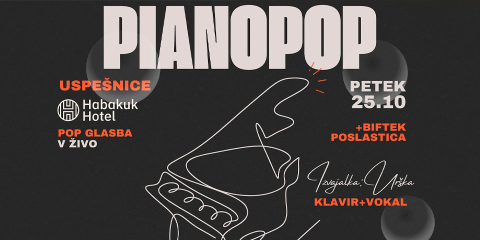 Večer glasbenih uspešnic in kulinaričnih užitkov: Pop glasba v živo z ...